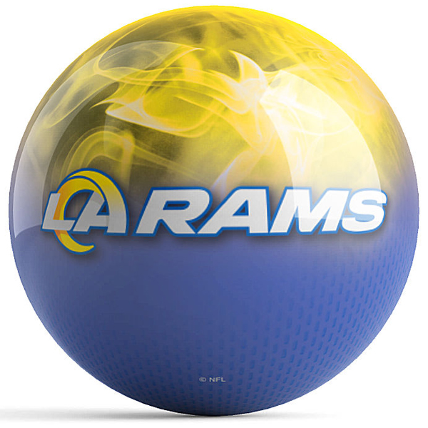 Los Angeles Rams regulation NFL bowing ball on fire design